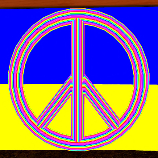 Second Life Marketplace - Box - Ukraine Peace Sign